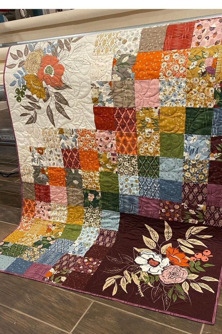 Color Patch Cascade Quilt – TUTORIAL