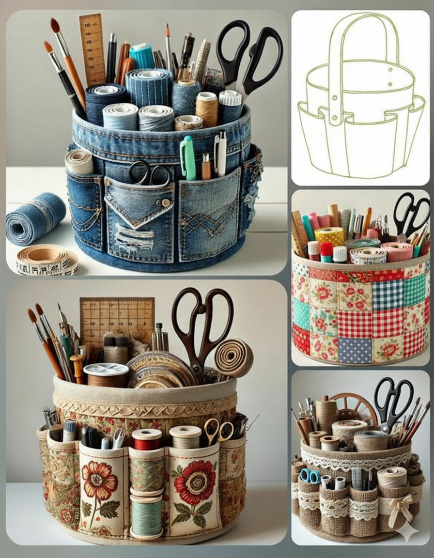 Sewing Tool Basket - TUTORIAL