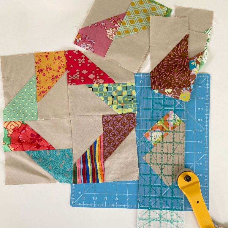 How to Make a Twisting Rail Fence Quilt Block