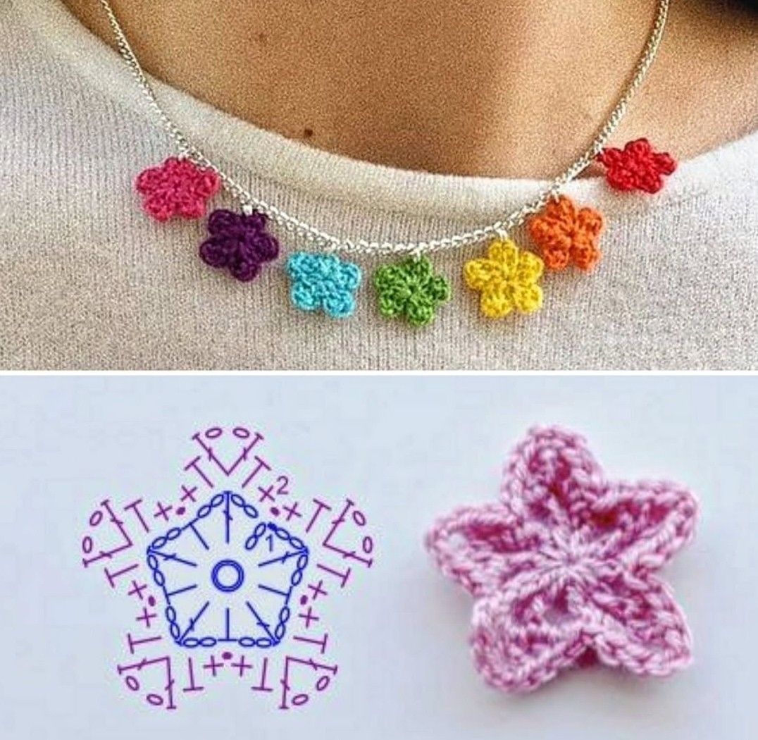 Mini Crochet Flower – TUTORIAL