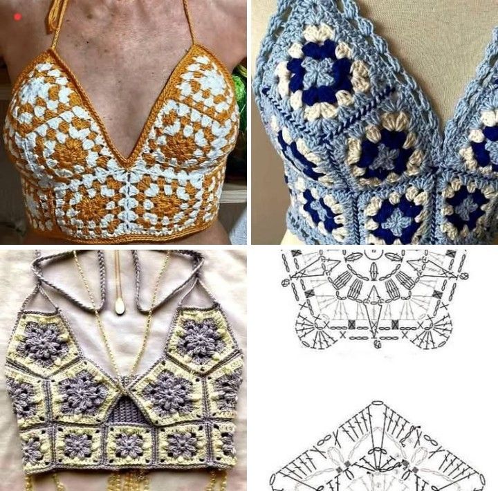 Square Granny Top in Crochet – TUTORIAL