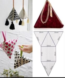 Triangular Coin Purse – QUILT PATTERN