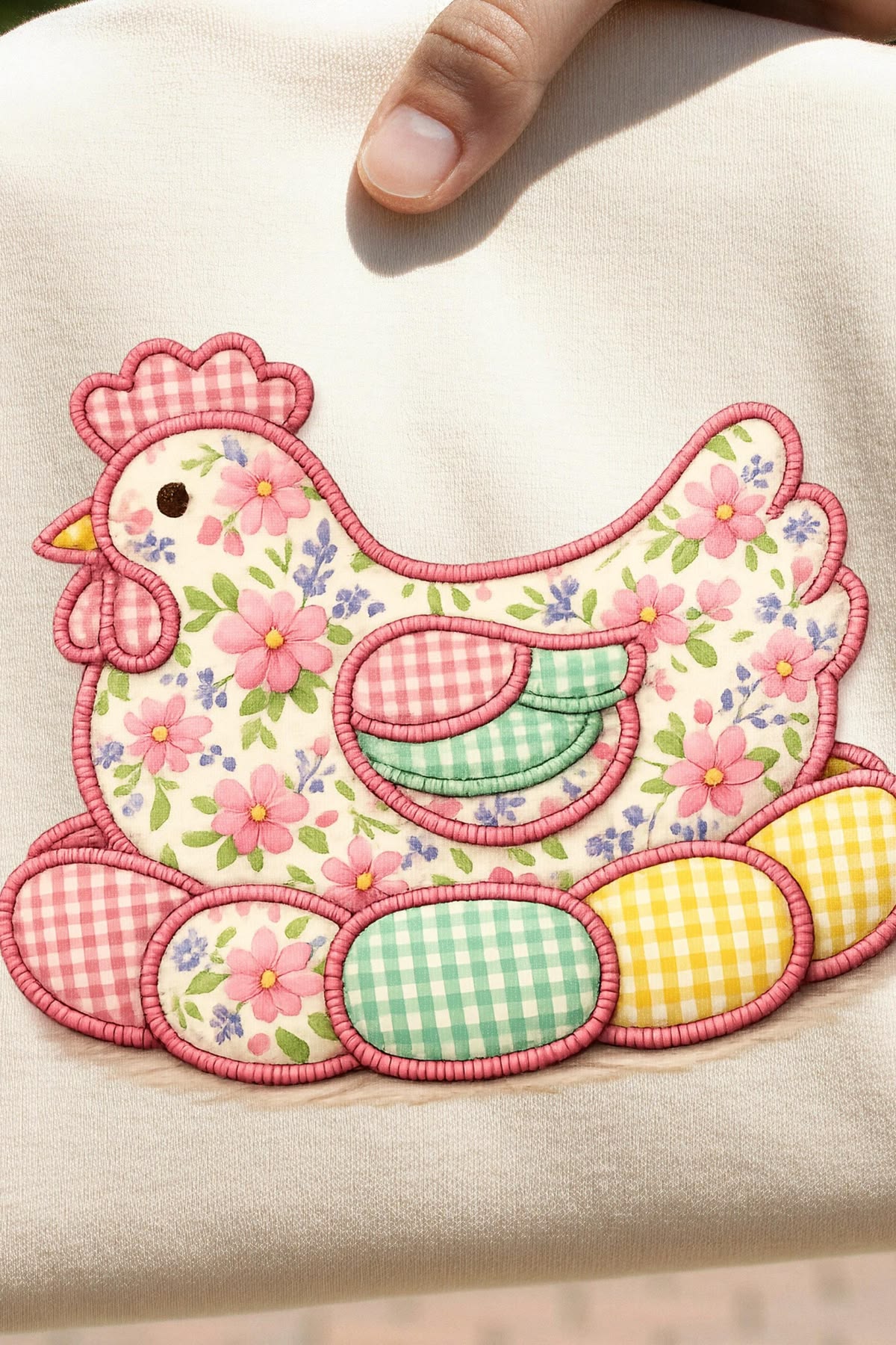DIY Floral Hen Appliqué Quilt Block – Tutorial