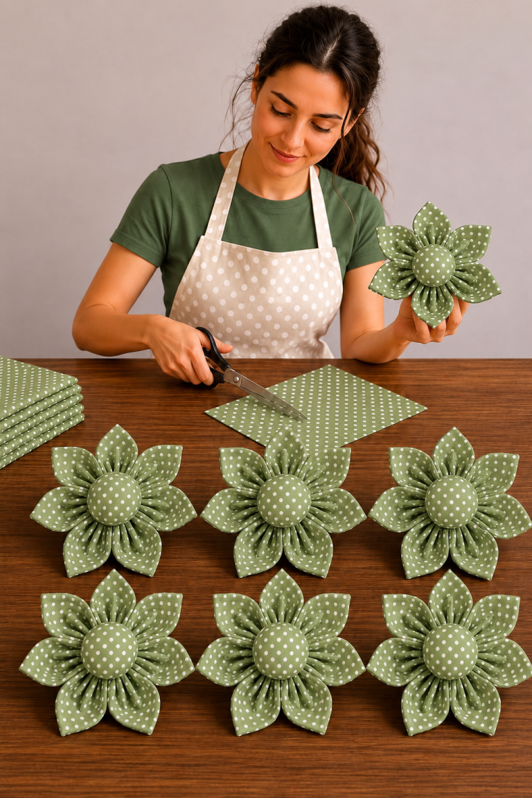 Easy Fabric Flowers - PATTERN